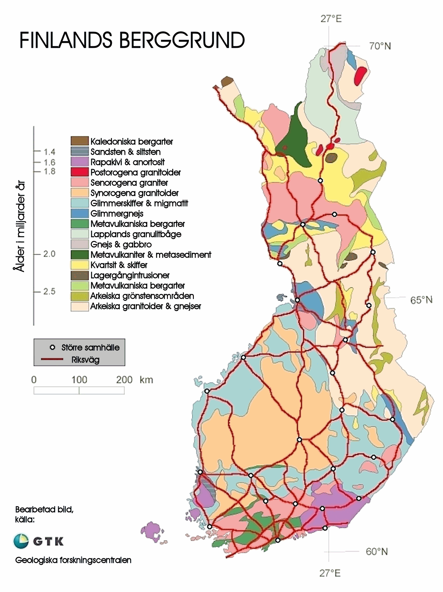 Finlands berggrund - Geologia.fi